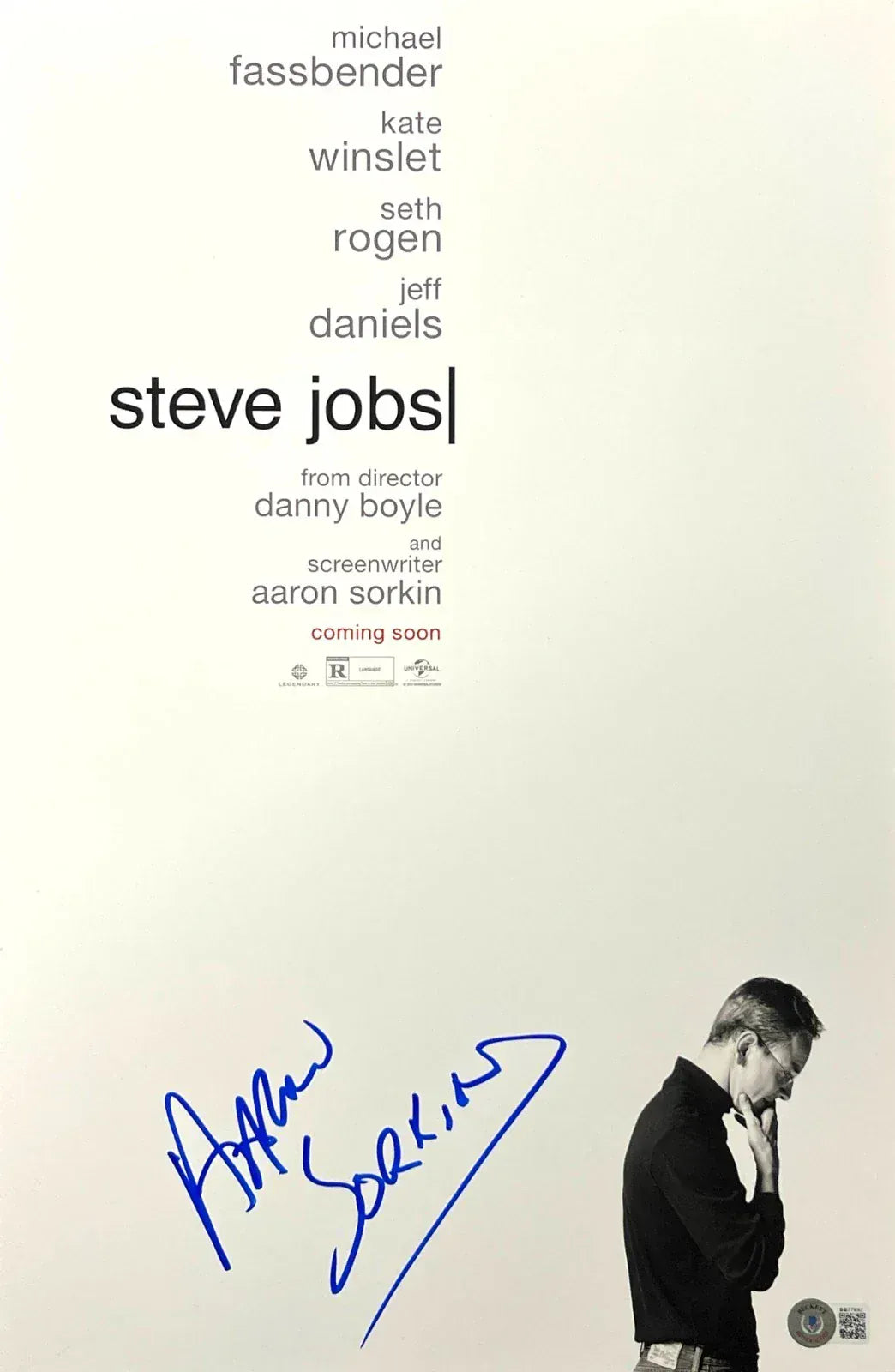 Aaron Sorkin Signed Steve Jobs Poster | Prime Time Signatures
