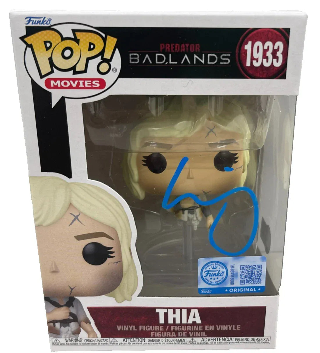 Elle Fanning Signed Thia Predator: Badlands 1933 Funko Pop! Figure