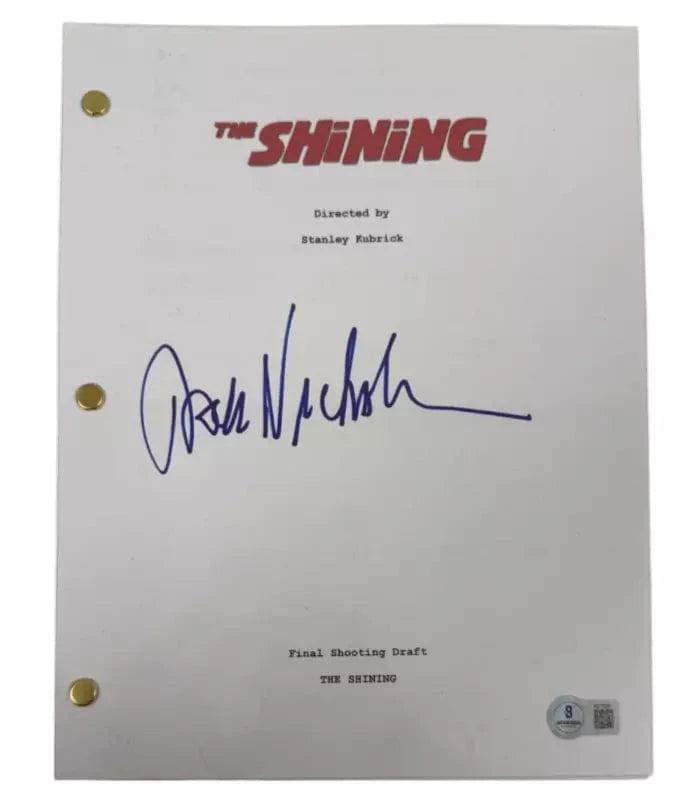 Jack Nicholson Autographed The Shining Script | Beckett COA