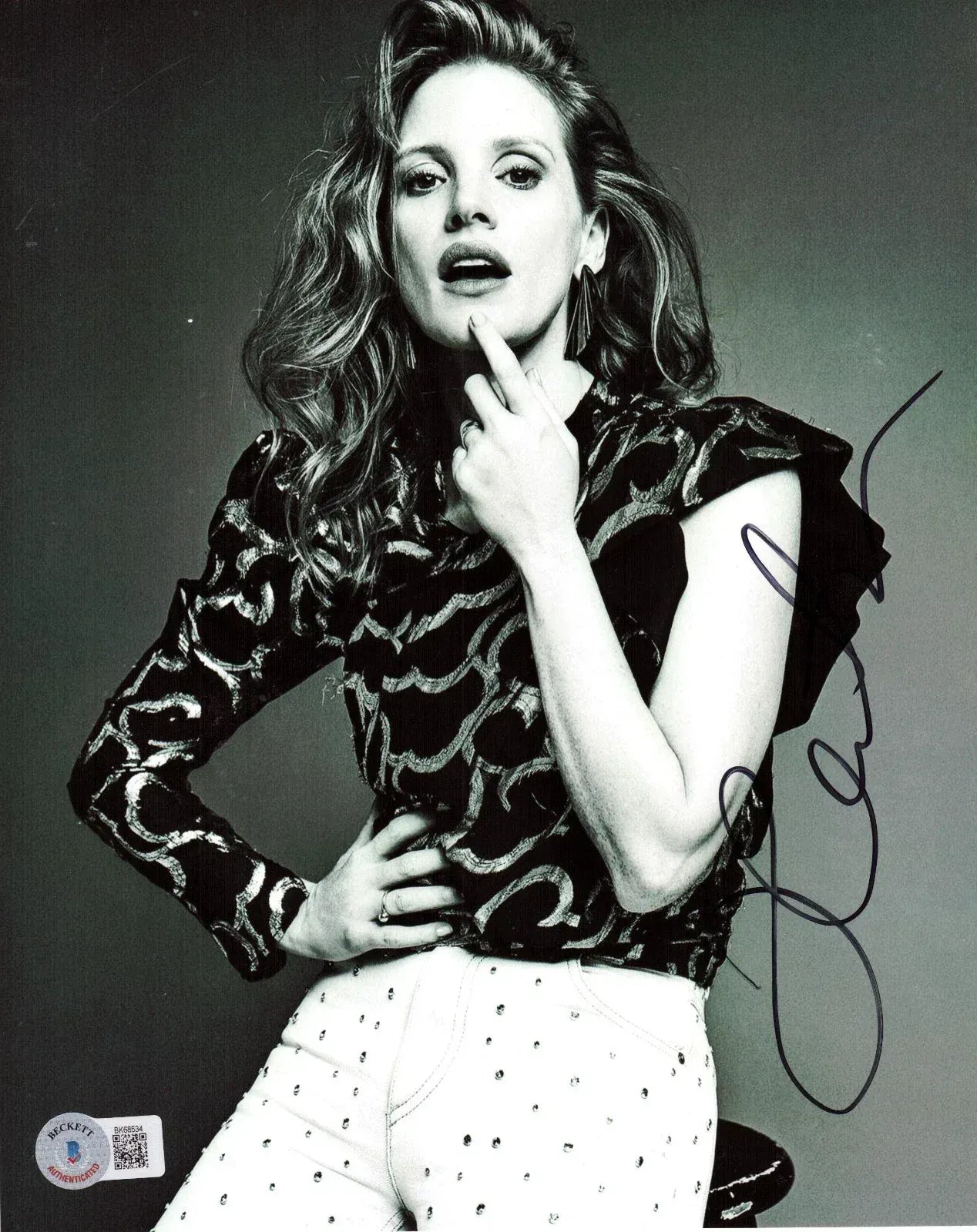 Jessica Chastain Autographed 8x10 Photo | Prime Time Signatures