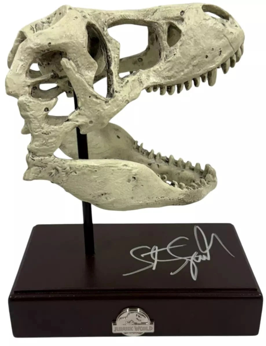 Steven Spielberg Autographed Jurassic Park T-Rex Statue