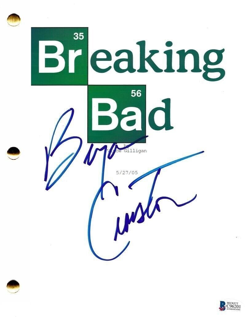 Bryan Cranston Authentic Autographed Breaking Bad Script Beckett