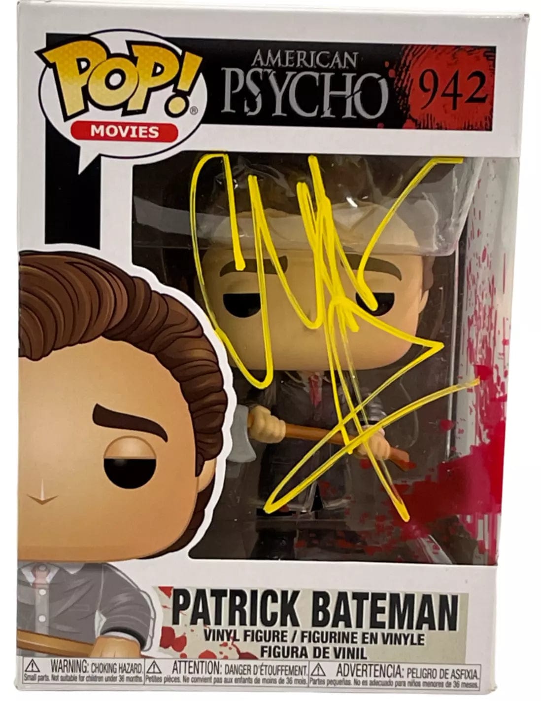 Christian Bale Authentic Autographed American Psycho Funko Beckett