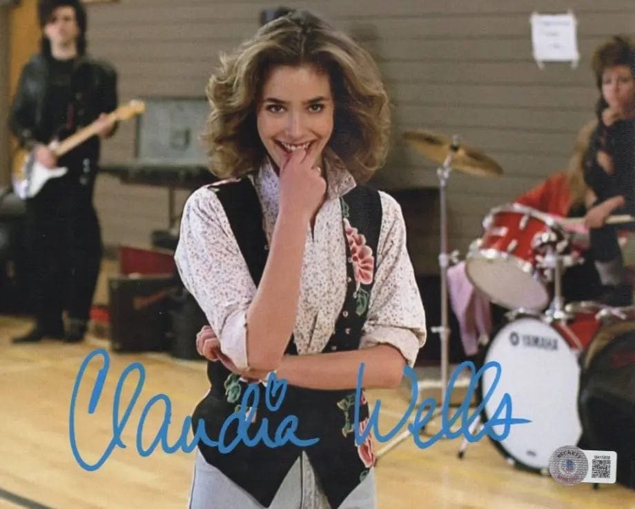 Claudia Wells Authentic Autographed 8x10 Photo Beckett COA