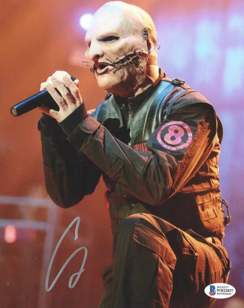 Corey Taylor of Slipknot Autographed 8x10 - Beckett COA