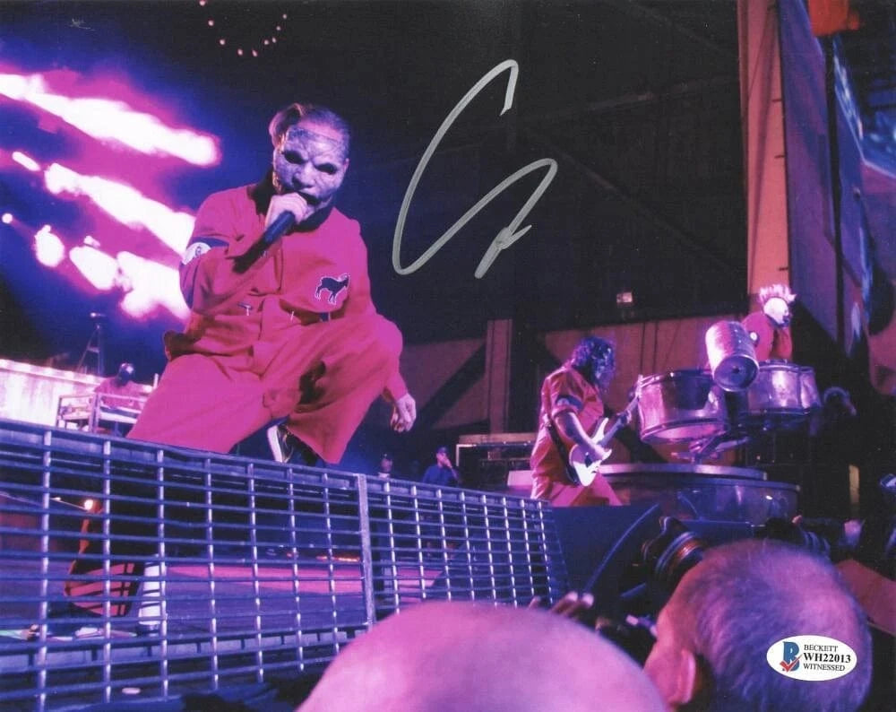 Corey Taylor of Slipknot Autographed 8x10 Photo - COA
