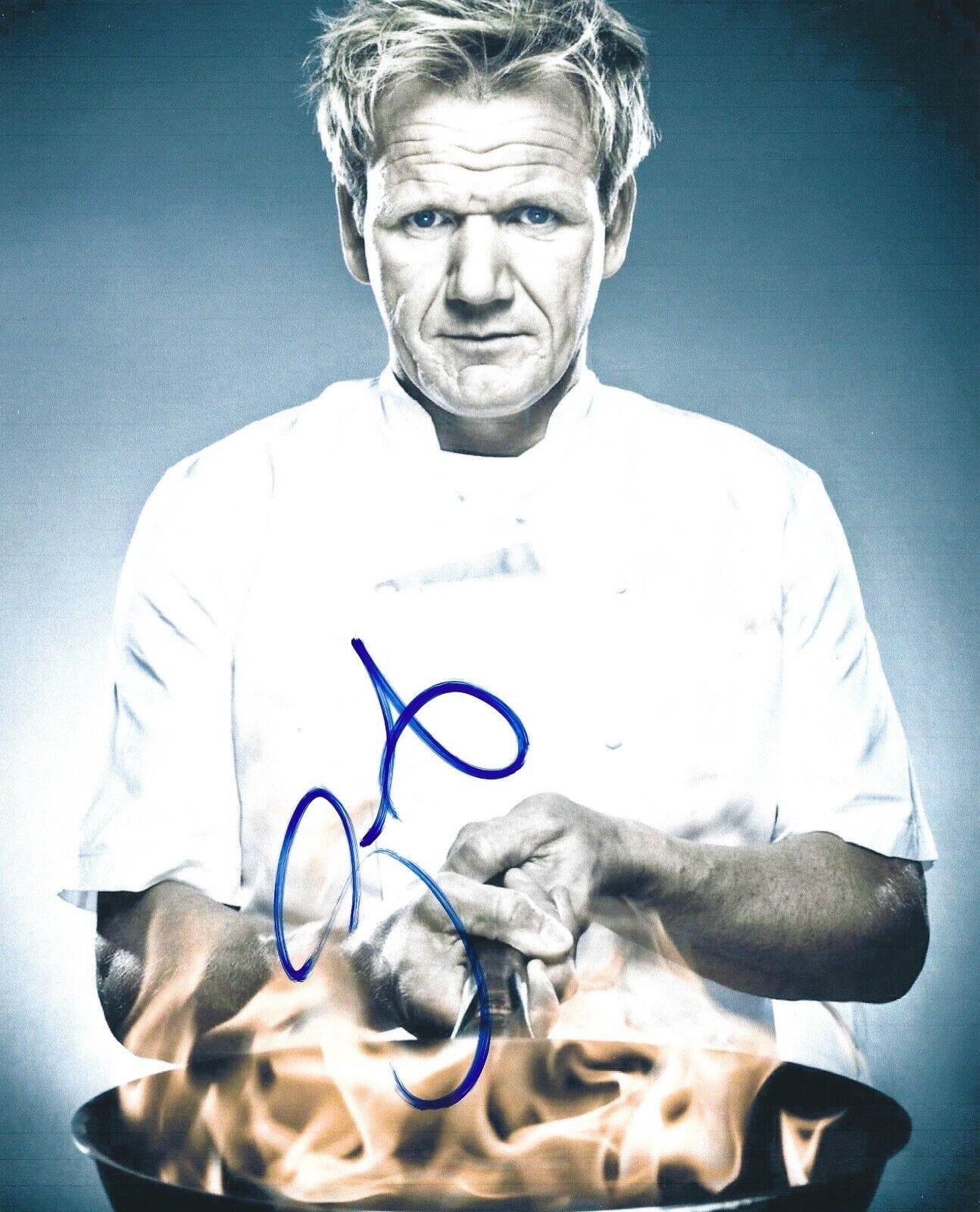 Gordon Ramsay Authentic Autographed 8x10 Photo PTS COA