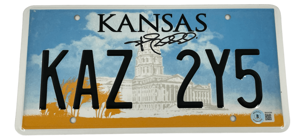 Jared Padalecki Signed License Plate - Beckett COA | PTS