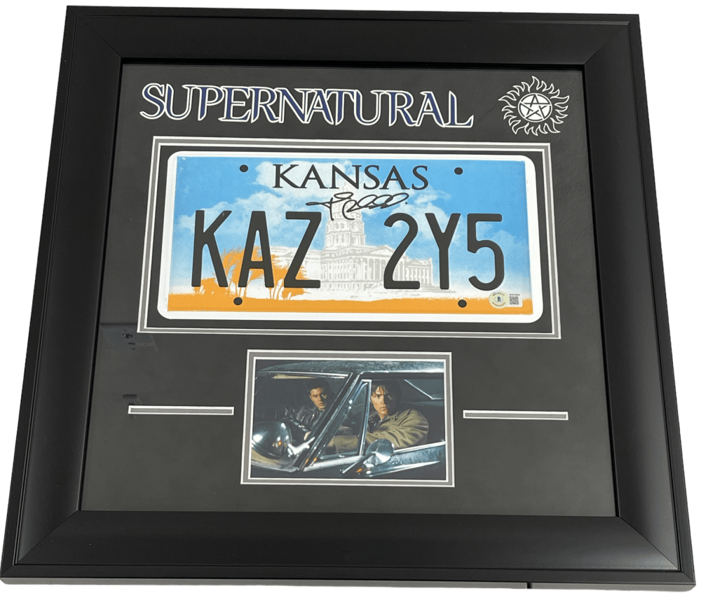 Jared Padalecki Signed License Plate - Beckett COA