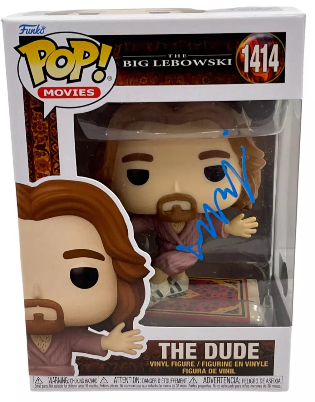 Jeff Bridges Autographed The Dude Funko Pop Figure