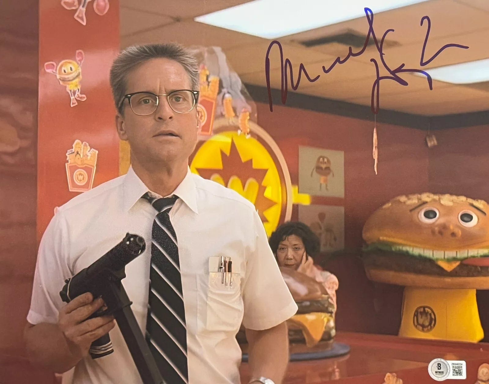Michael Douglas Autographed 11x14 Photo - PTS #3
