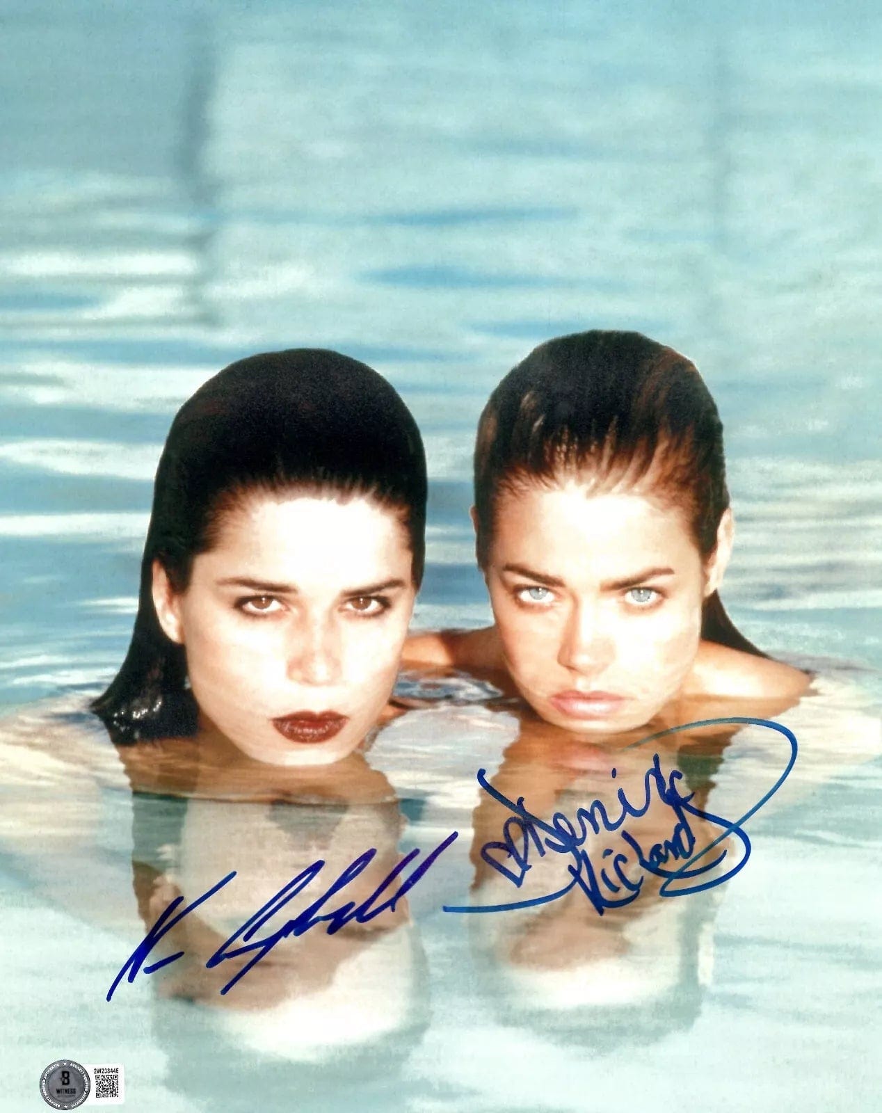Neve Campbell & Denise Richards Autographed 11x14 Photo