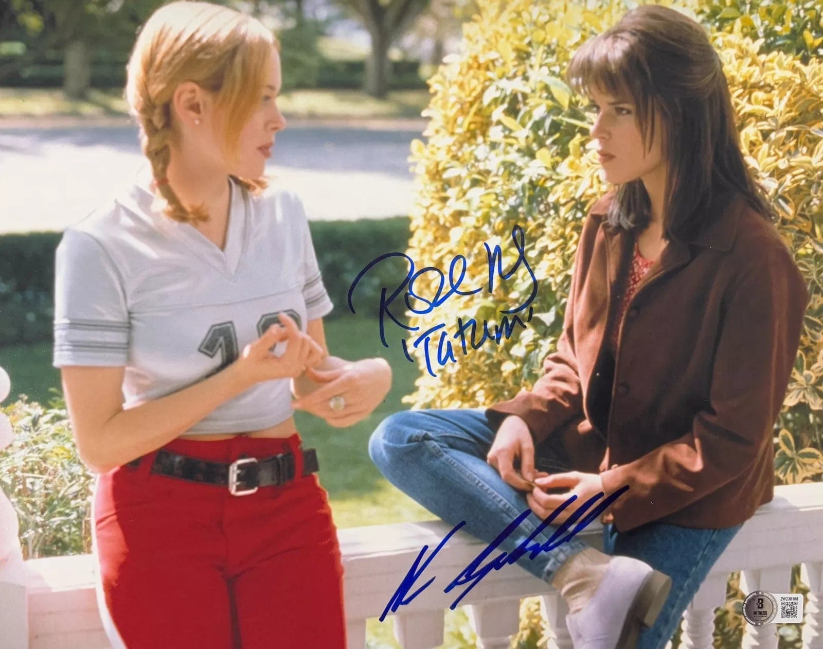 Neve Campbell & Rose McGowan Autographed 11x14 Photo