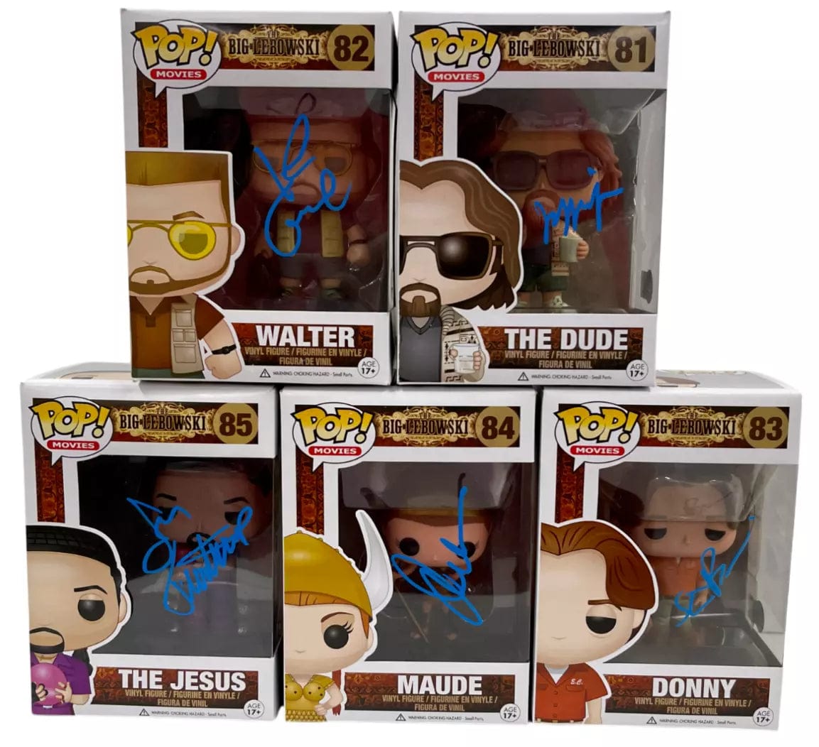 The Big Lebowski Complete Set Signed The Big Lebowski Funko