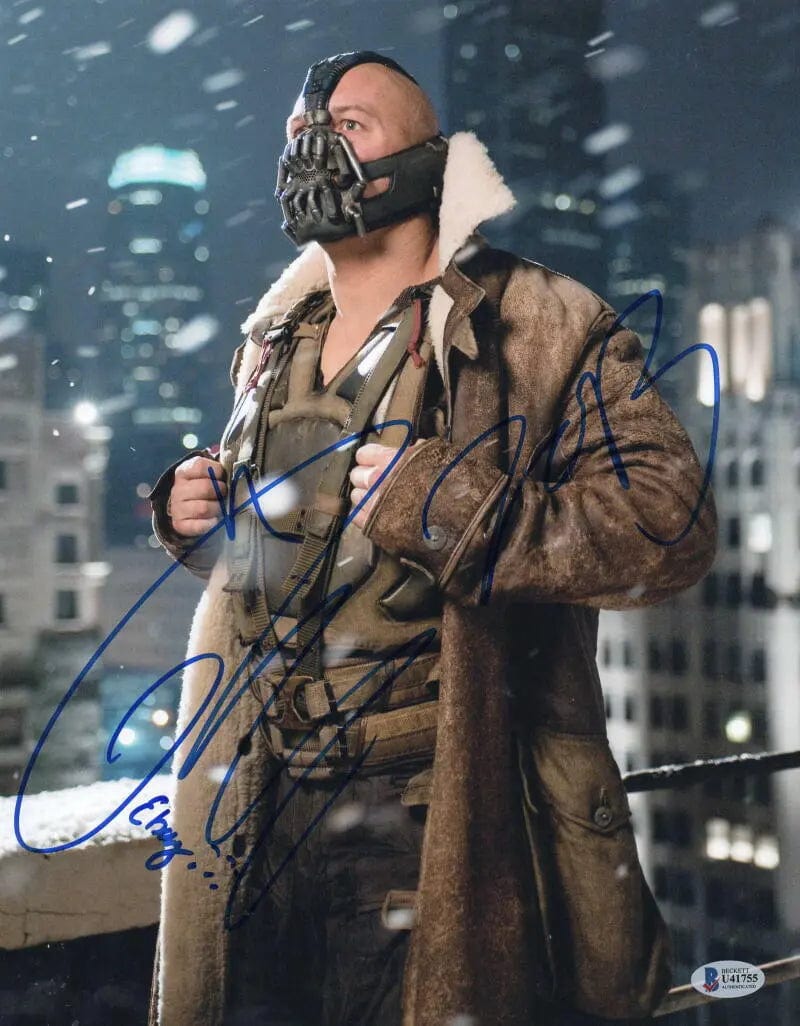 Tom Hardy Authentic Autographed 11x14 Photo Beckett COA