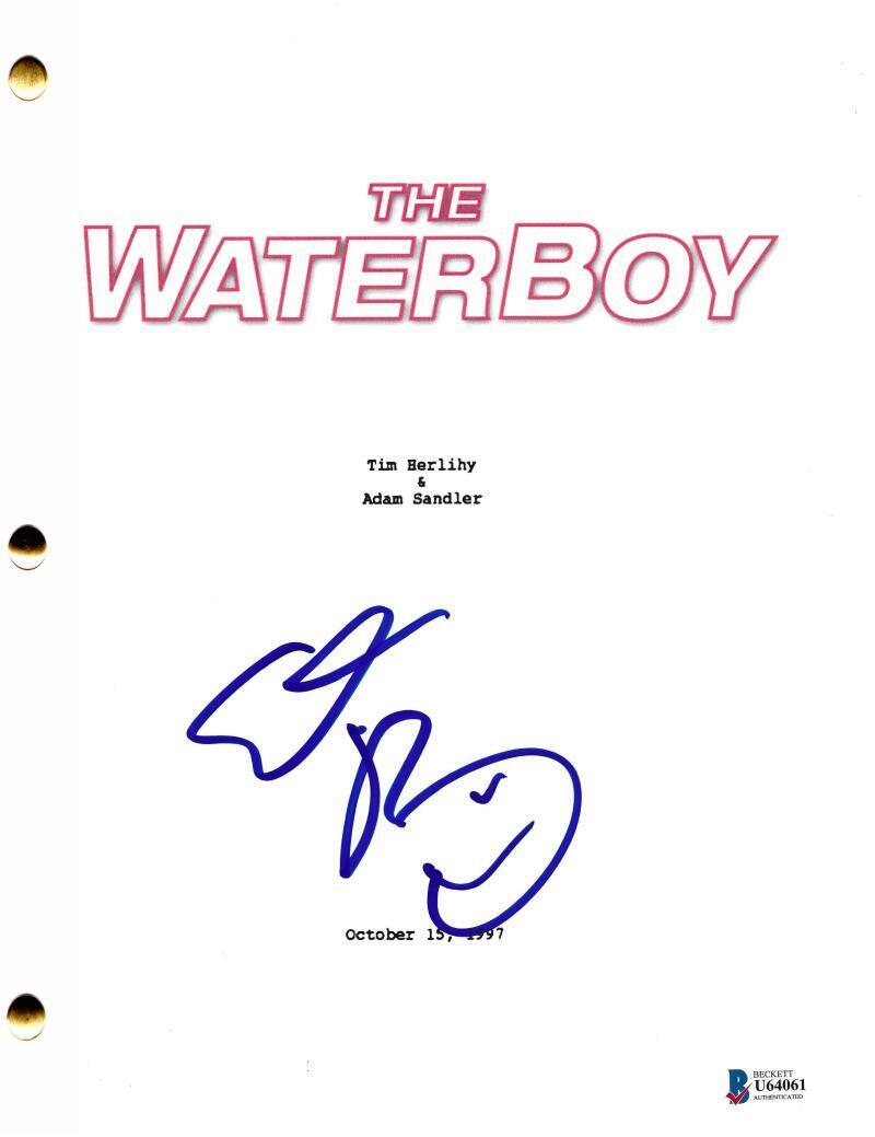 Adam Sandler Authentic Autographed The Waterboy Script Beckett
