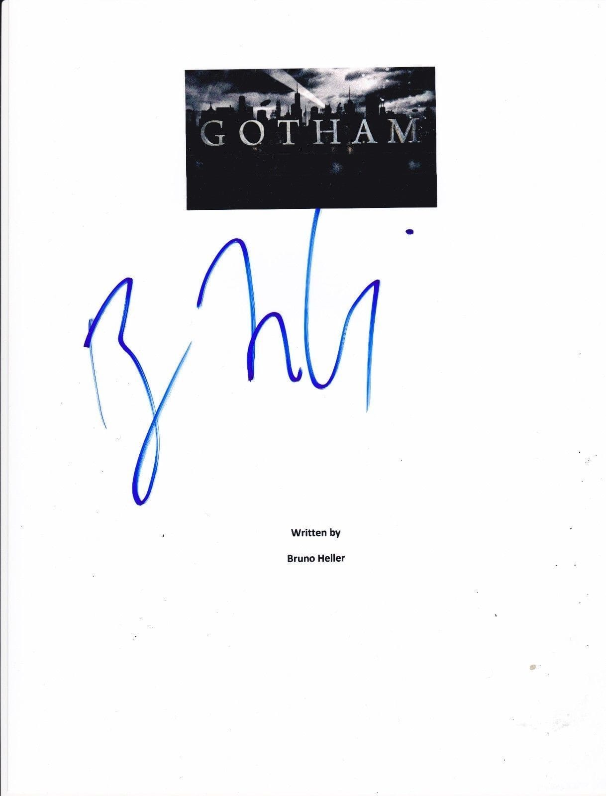 Ben McKenzie Authentic Autographed Gotham Script PTS COA