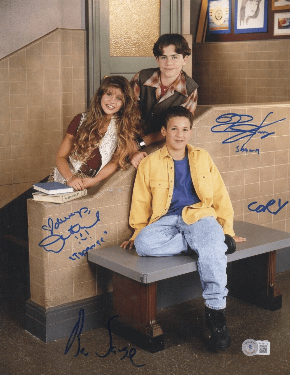 Ben Savage, Rider Strong & Danielle Fishel Signed 11x14 P...