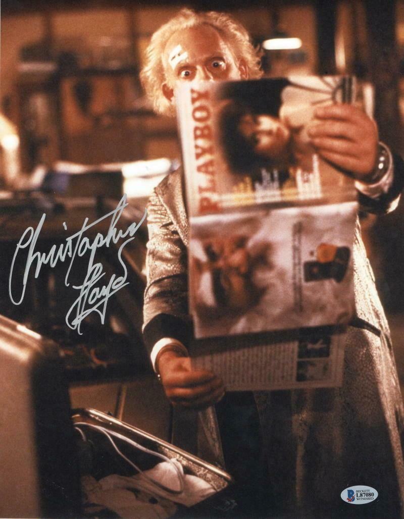 Christopher Lloyd Authentic Autographed 11x14 Photo Beckett COA