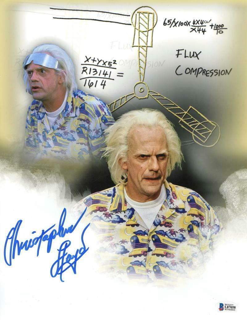 Christopher Lloyd Authentic Autographed 11x14 Photo Beckett COA