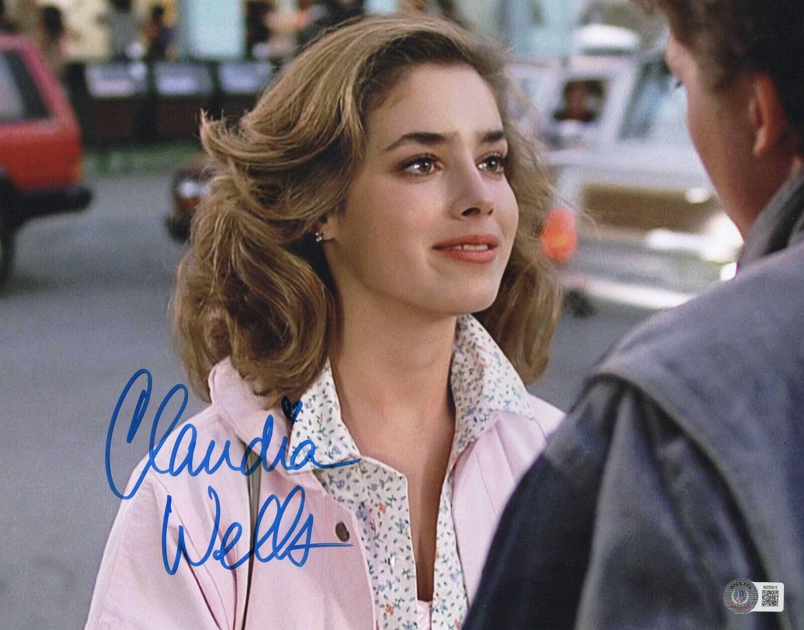Claudia Wells Authentic Autographed 11x14 Photo Beckett COA
