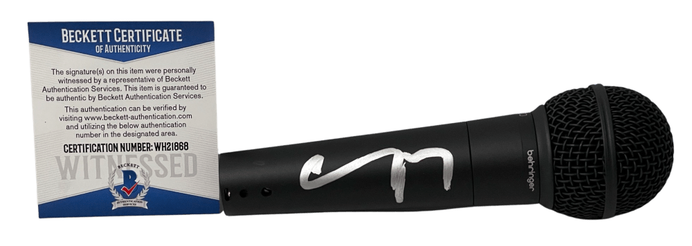 Corey Taylor of Slipknot Signed Microphone - Beckett COA