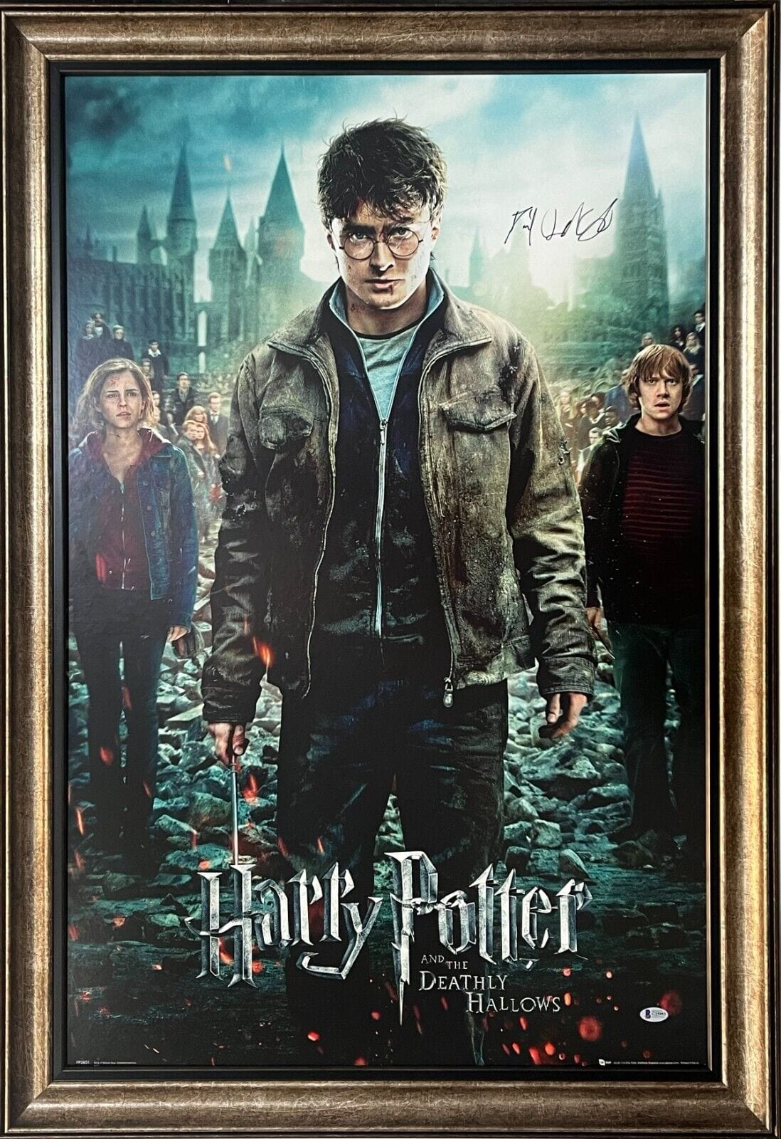 Daniel Radcliffe Authentic Autographed Harry Potter Poster Beckett
