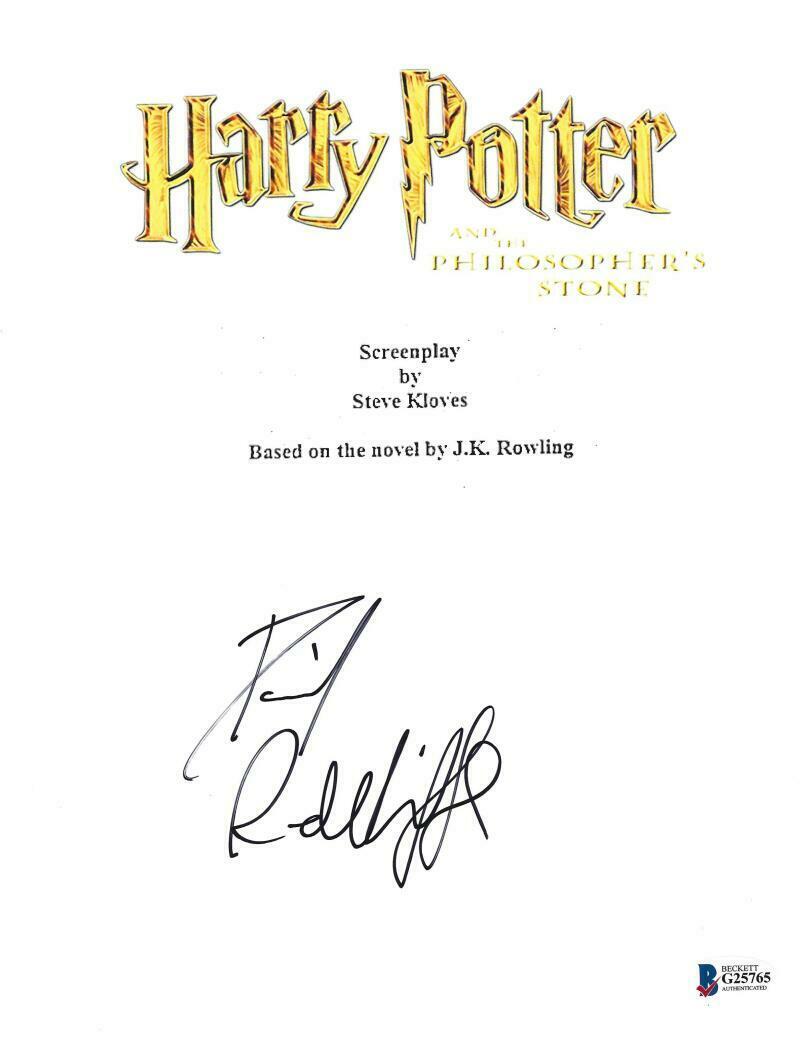 Daniel Radcliffe Authentic Autographed Harry Potter Script Beckett