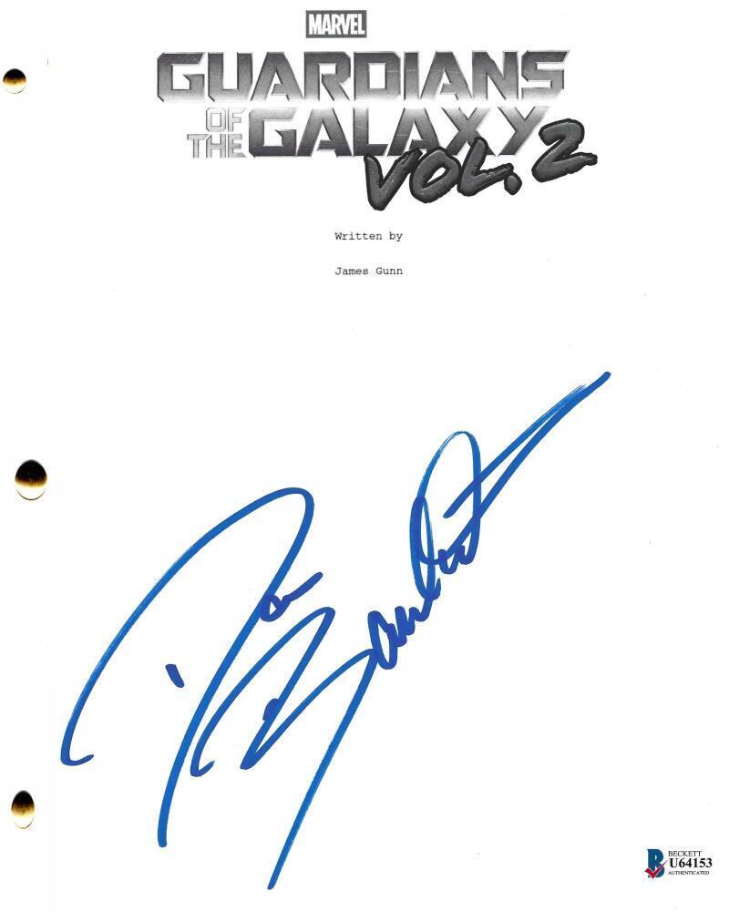 Dave Bautista Autographed Guardians of the Galaxy Script COA