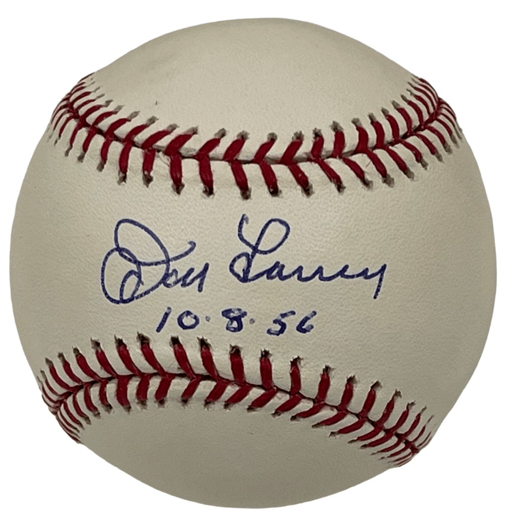 Don Larsen Signed Baseball | PTS COA - New York Yankee