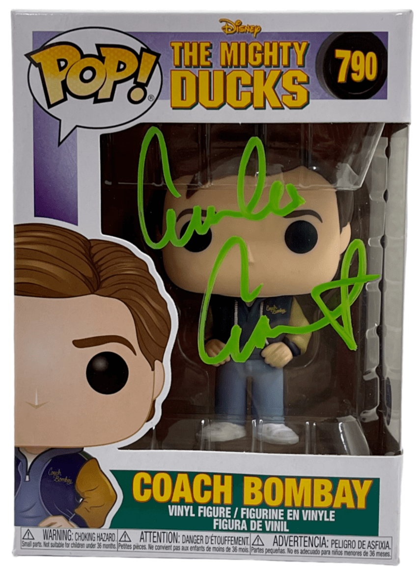 Emilio Estevez Autographed Coach Bombay The Funko