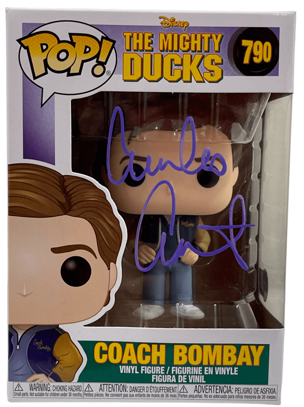 Emilio Estevez Signed Coach Bombay The Funko - Beckett COA