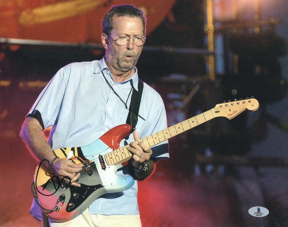 Eric Clapton of Cream Authentic Autographed 11x14 Photo