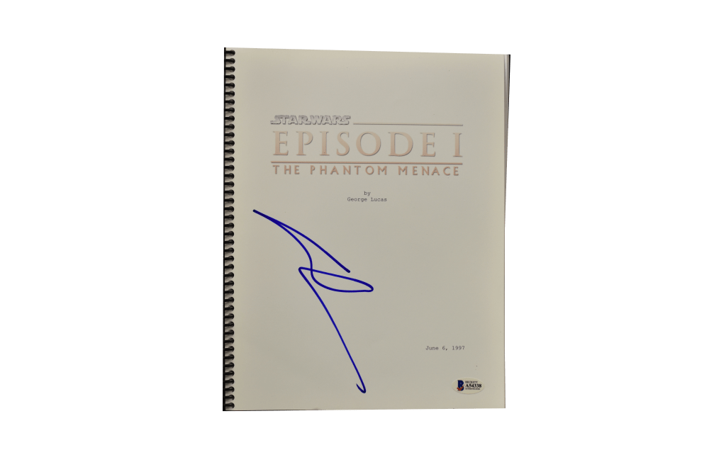 George Lucas Signed Star Wars Episode 1 Script | PTS