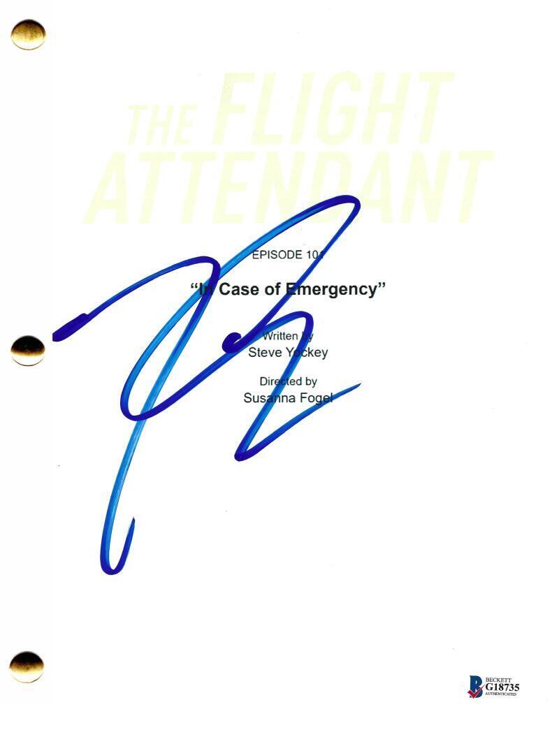 Kaley Cuoco Authentic Autographed The Flight Attendant Script Beckett