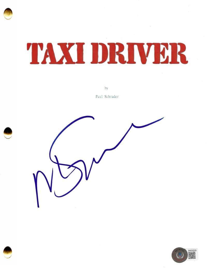 Martin Scorsese Autographed Taxi Driver Script - PTS