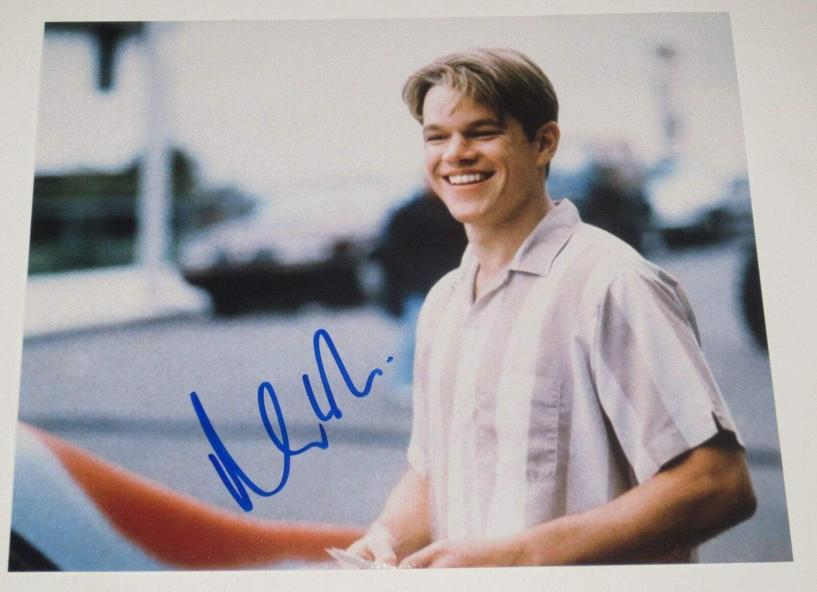 Matt Damon Authentic Autographed 8x10 Photo PTS COA