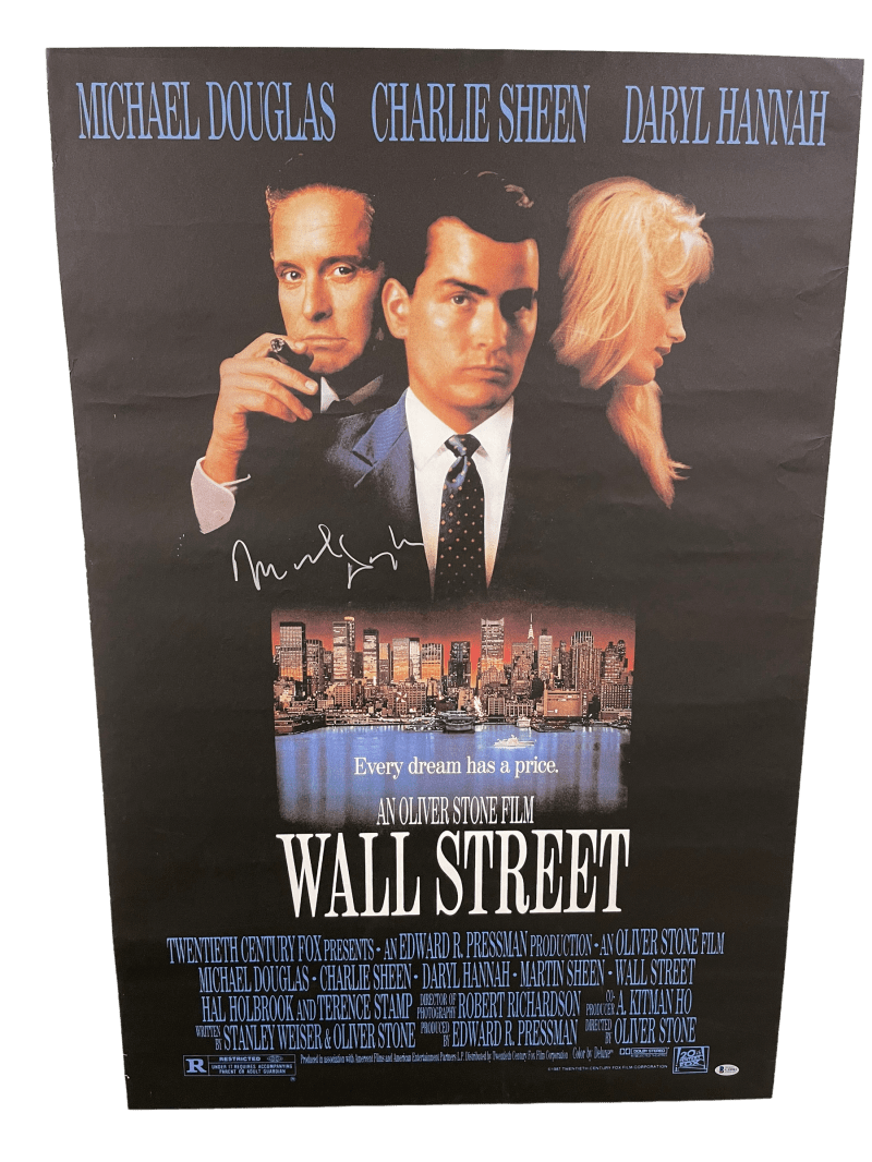 Michael Douglas Authentic Autographed Wall Street Poster ...