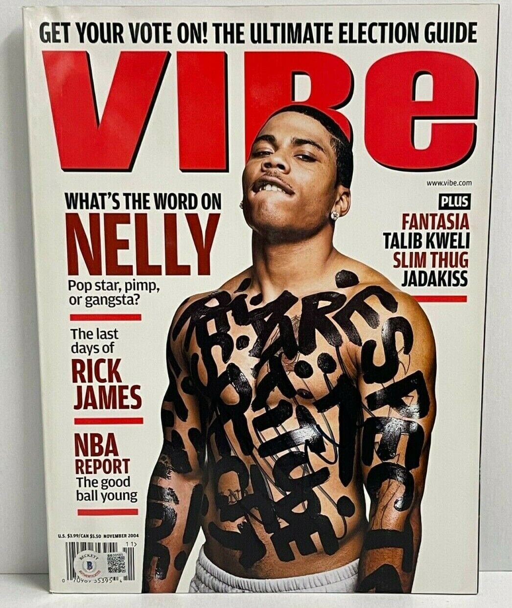 Nelly Signed Magazine - Authentic Beckett COA