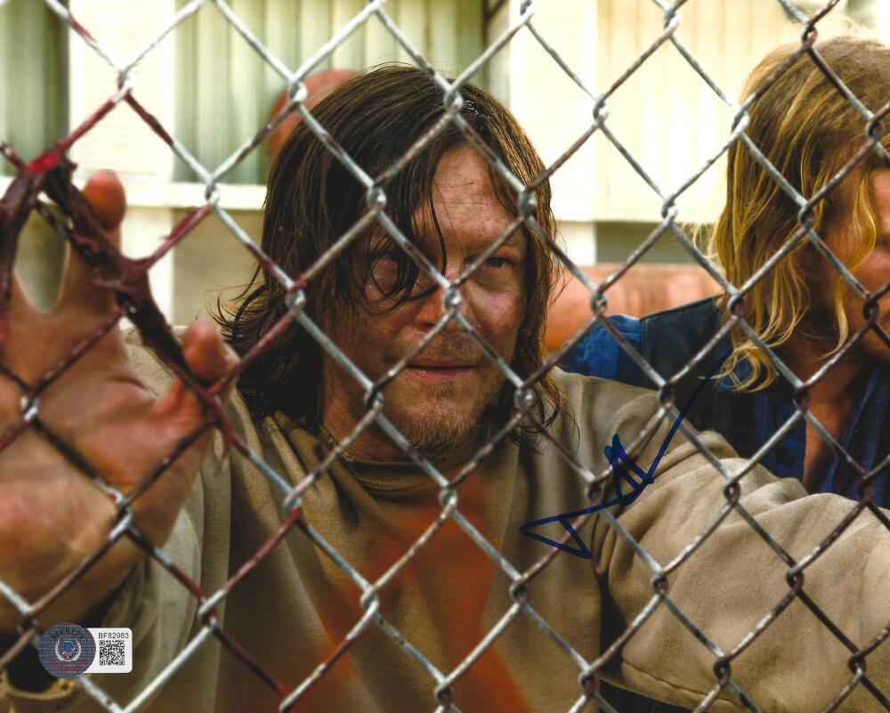 Norman Reedus Authentic Autographed 8x10 Photo Beckett COA