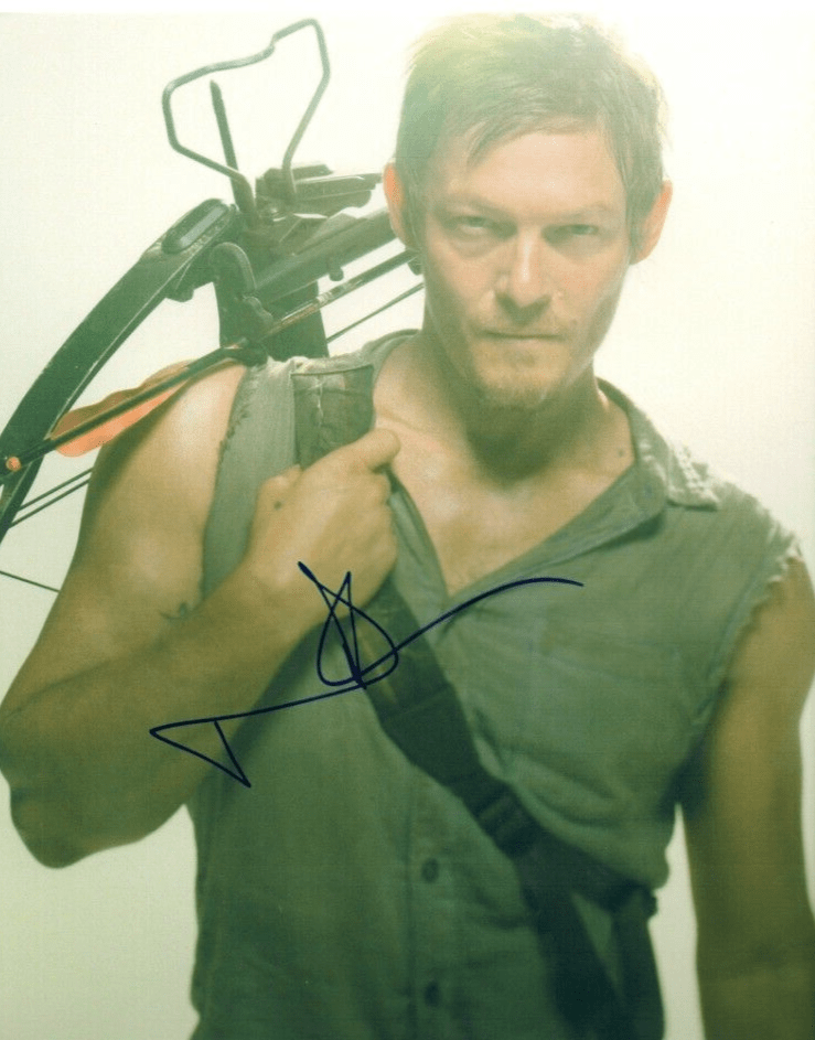 Norman Reedus Authentic Autographed 8x10 Photo PTS COA