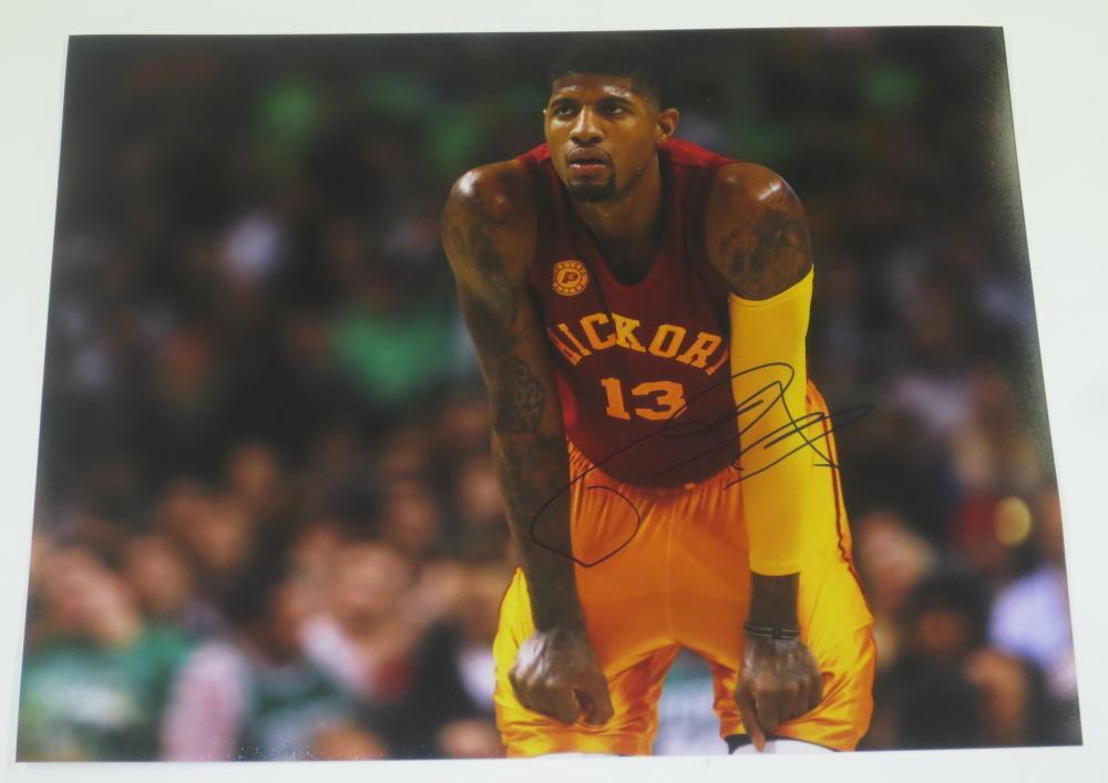 Paul George Authentic Autographed 11x14 Photo – Prime Time Signatures