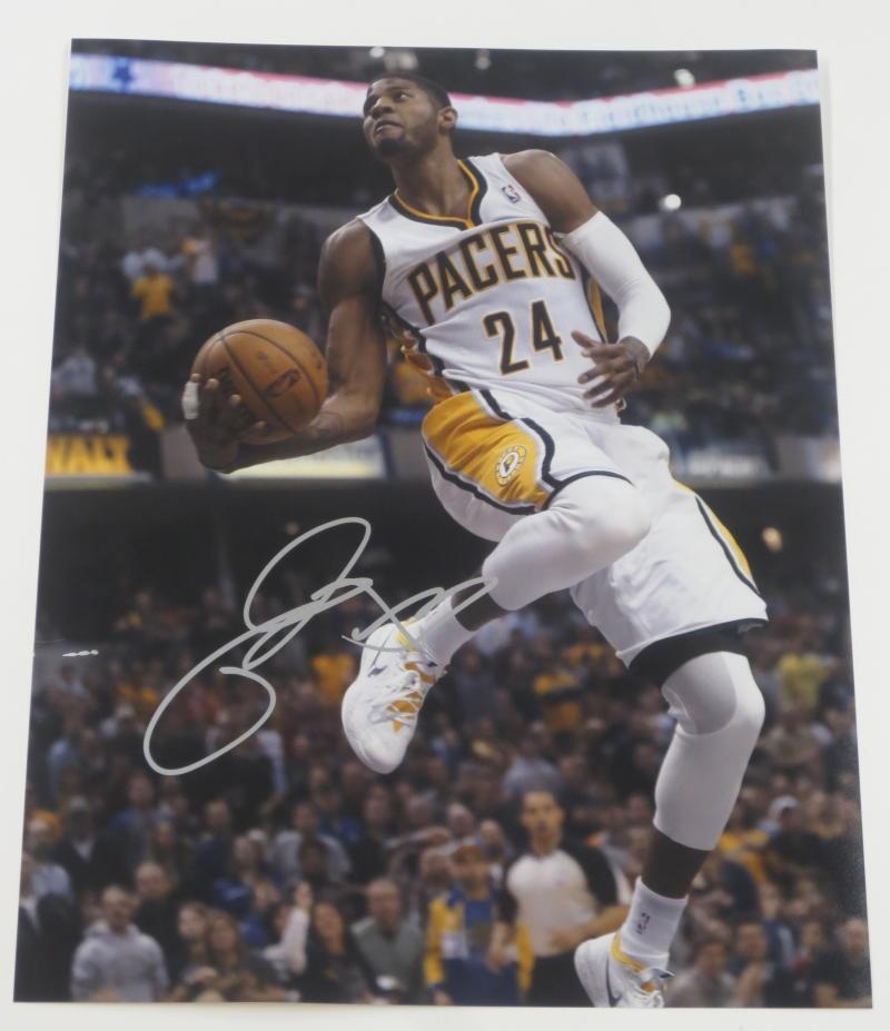 Paul George Autographed 11x14 Photo - PTS