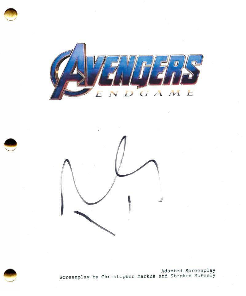 Robert Downey Jr Signed Iron Man Script - Marvel
