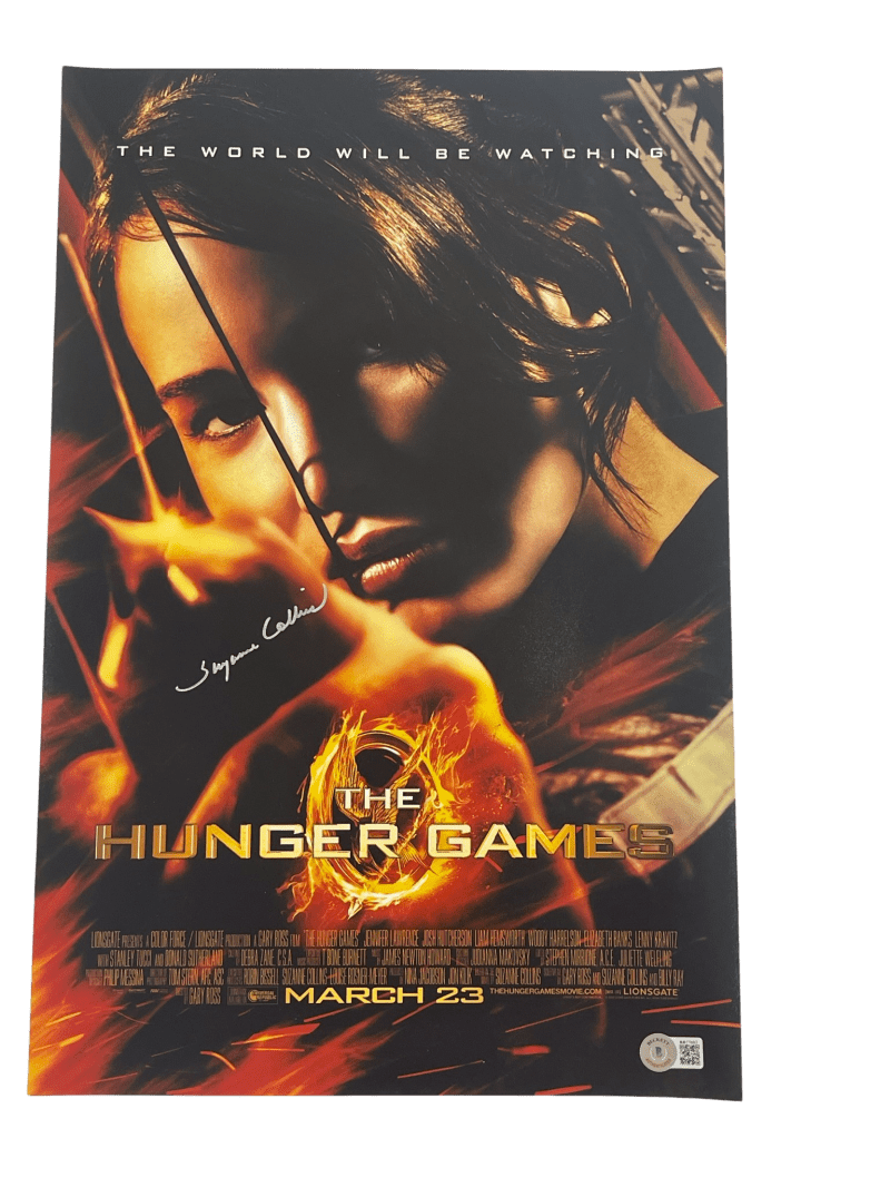 Suzanne Collins Authentic Autographed 12x18 Photo PTS COA
