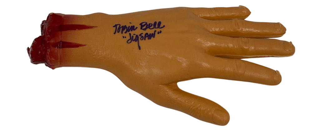 Tobin Bell Autographed Jigsaw Body Prop Replica Hand Beckett COA