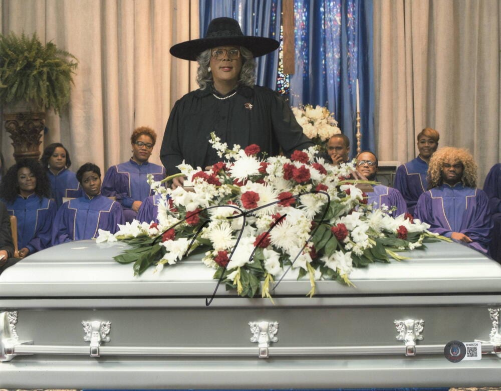 Tyler Perry Authentic Autographed 11x14 Photo Beckett COA