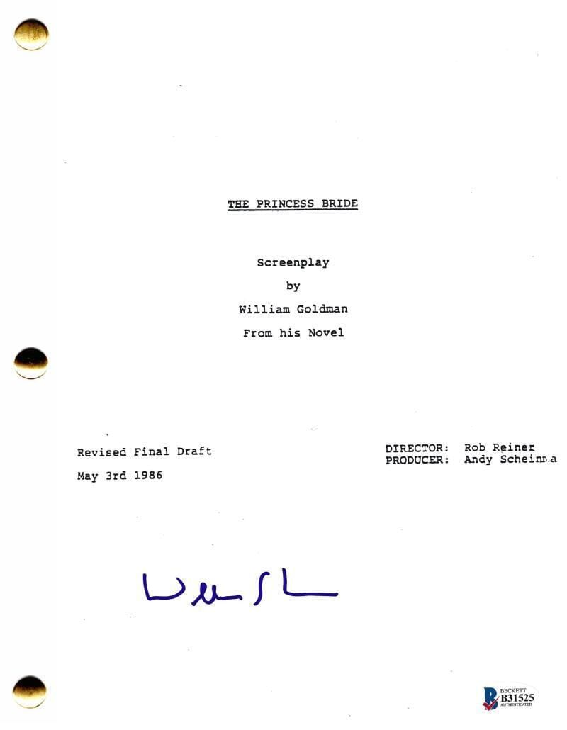 Wallace Shawn Authentic Autographed The Princess Bride Script Beckett