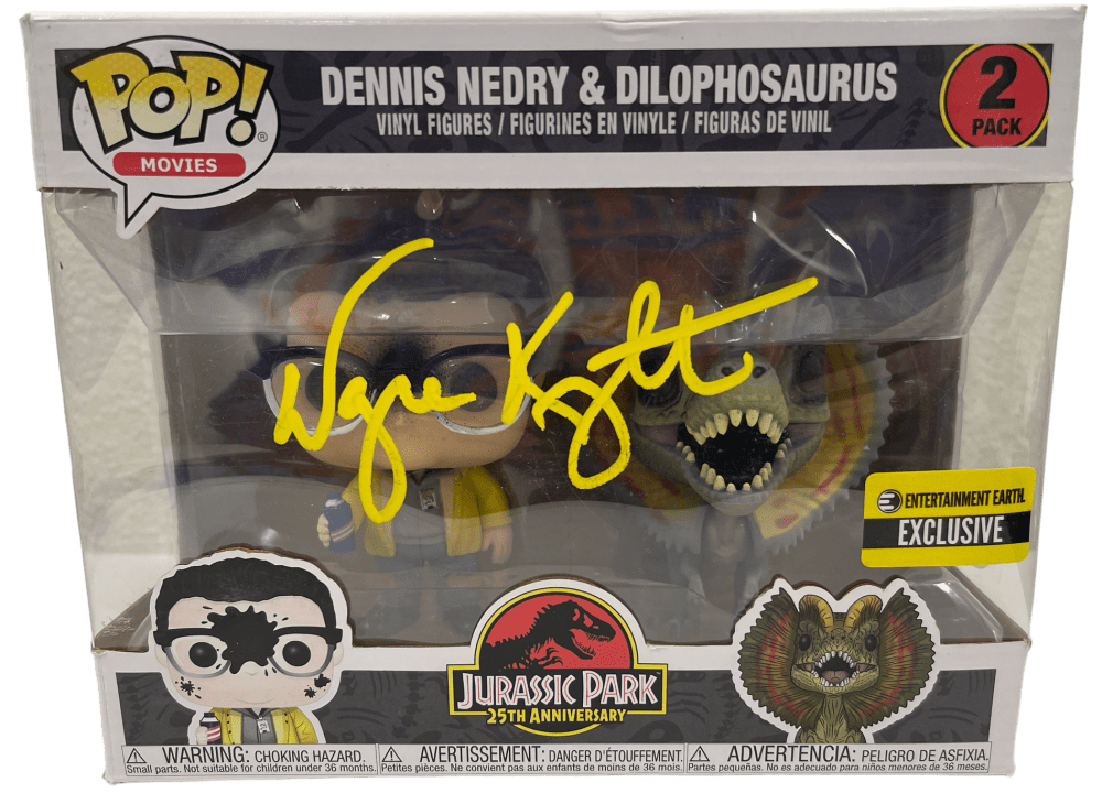 Wayne Knight Signed Dennis Nedry & Funko - Beckett COA